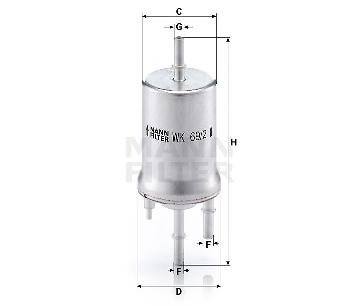 MANN-FILTER WK 69/2 fuel filter