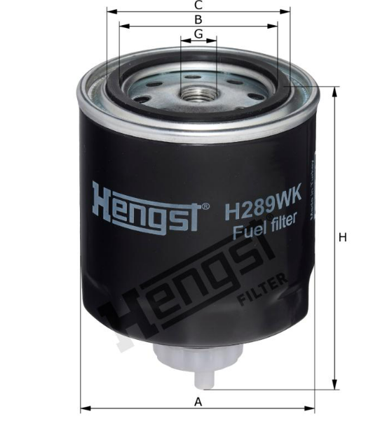 Elsässer FS19504 fuel filter spin-on