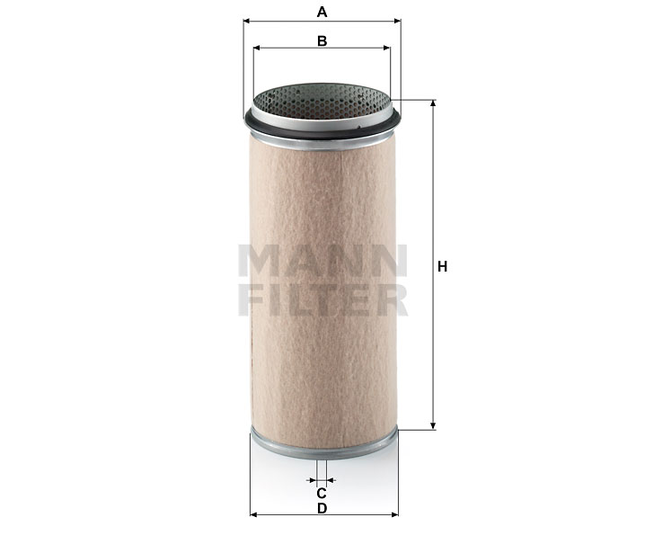 MANN-FILTER CF 1620 air filter element (secondary)
