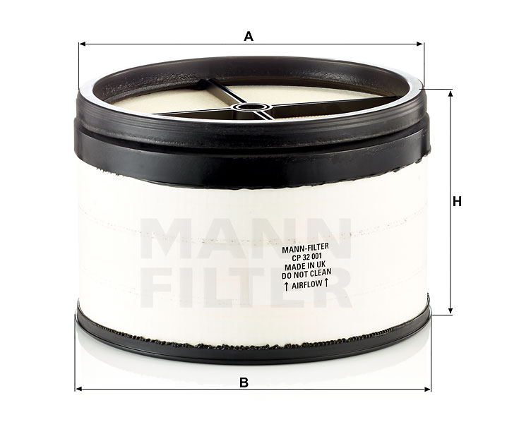 MANN-FILTER CP 32 001 air filter element (CompacPlus)