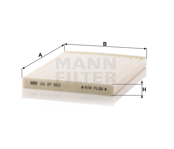 MANN-FILTER CU 27 003 Innenraumfilterelement